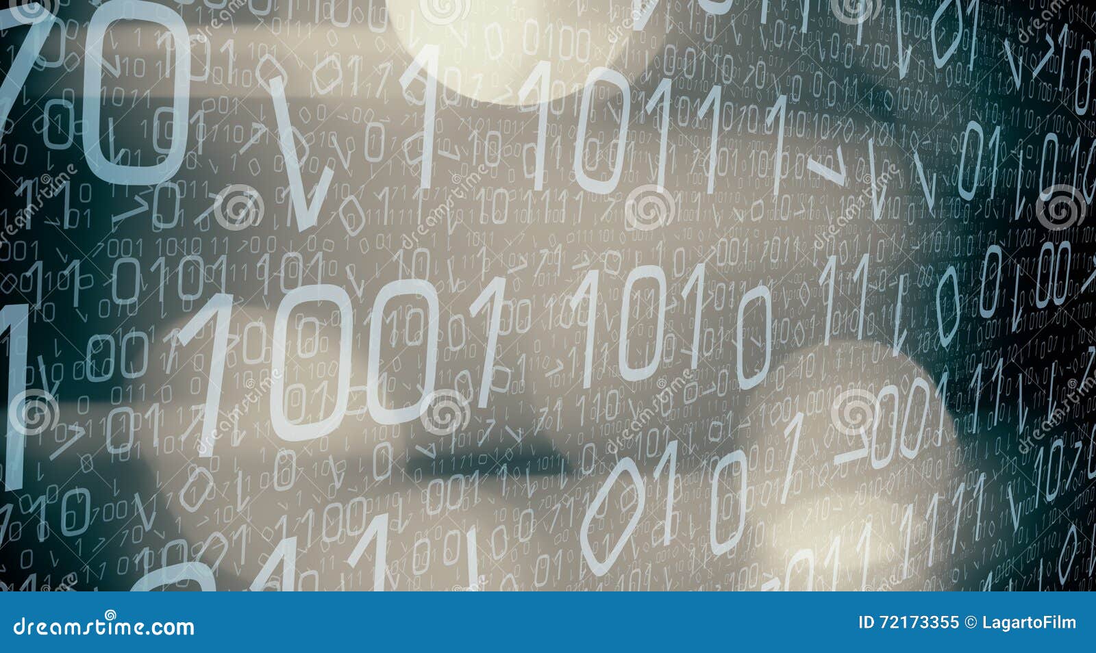 Hacker Attack Computer Binary Code Stock Illustration - Illustration of ...