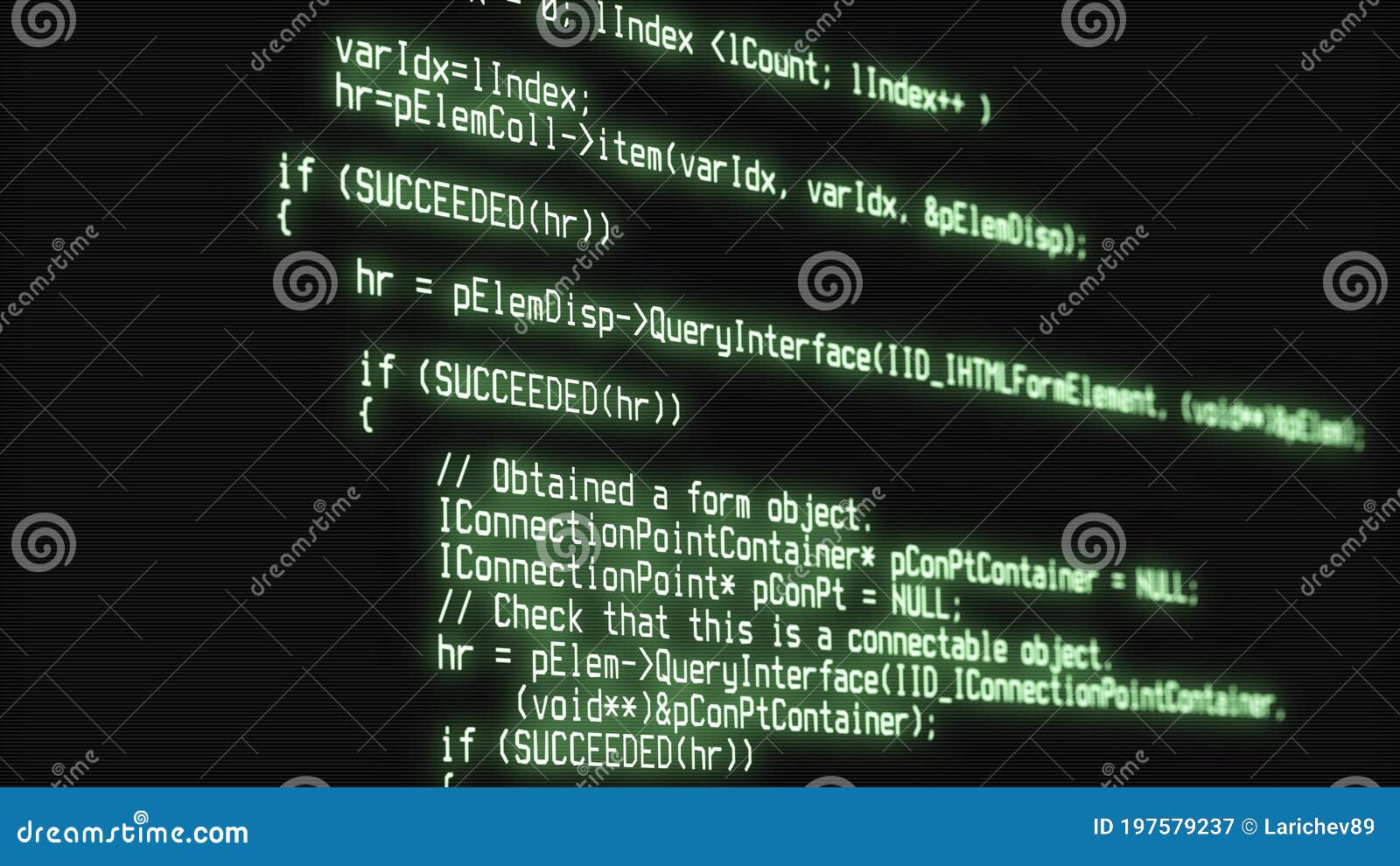 Hacker Attack Detected on Screen. Computer Screen with Hacking Program ...