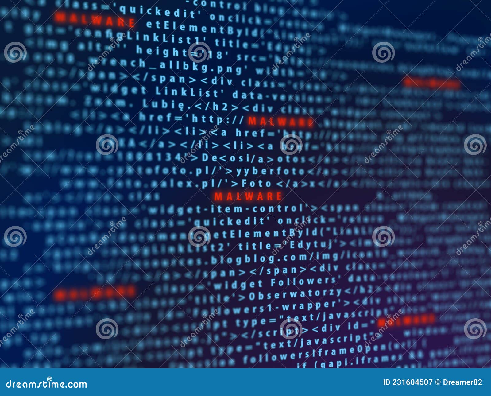 Hacker Attack, Malware. Computer Virus Stock Illustration ...