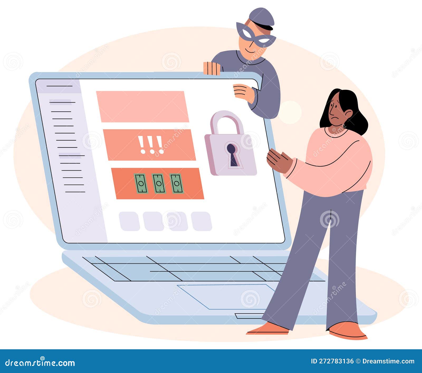 Hacker Attack Protection, Internet Security Concept. Secure Data ...