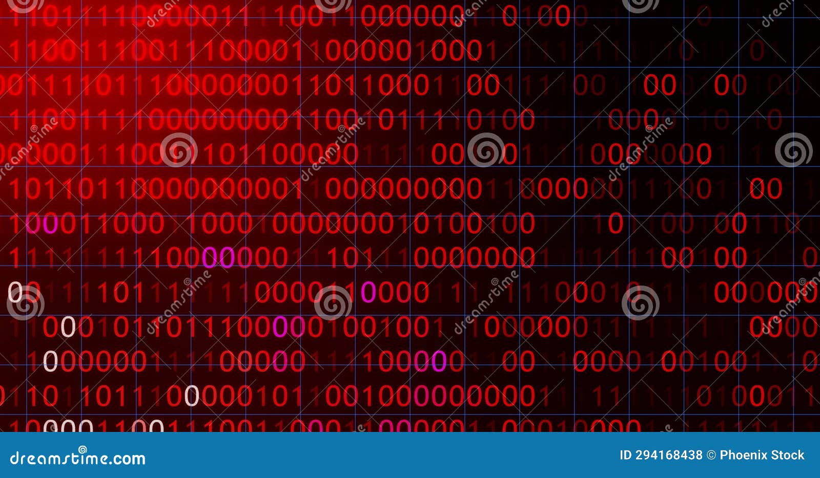 BINARY CODE 3D BG with CAMERA MOVEMENT. Stock Photo - Image of ...