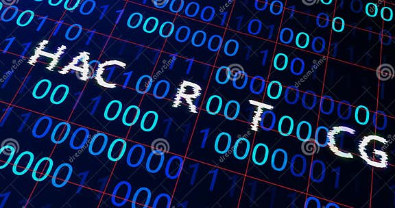 Hacker Attack System Hacked Computer Glitch Virus Inter System Hacking ...