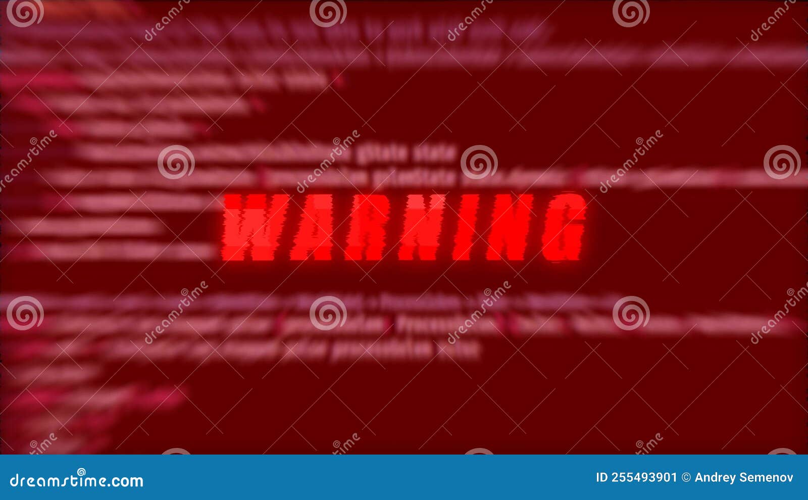 Hacker Attack Warning. Language Strings on Screen. Hack. Stock Video ...