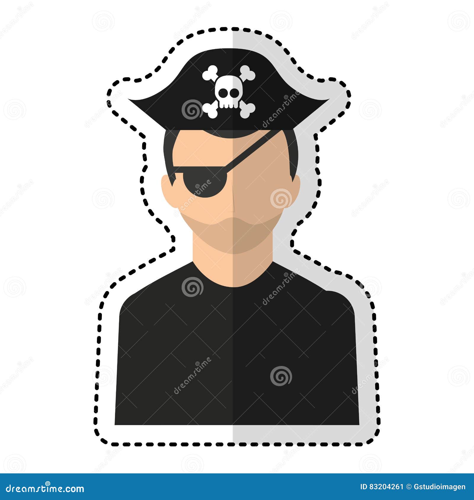 Hacker Avatar Character Isolated Icon Stock Illustration - Illustration ...