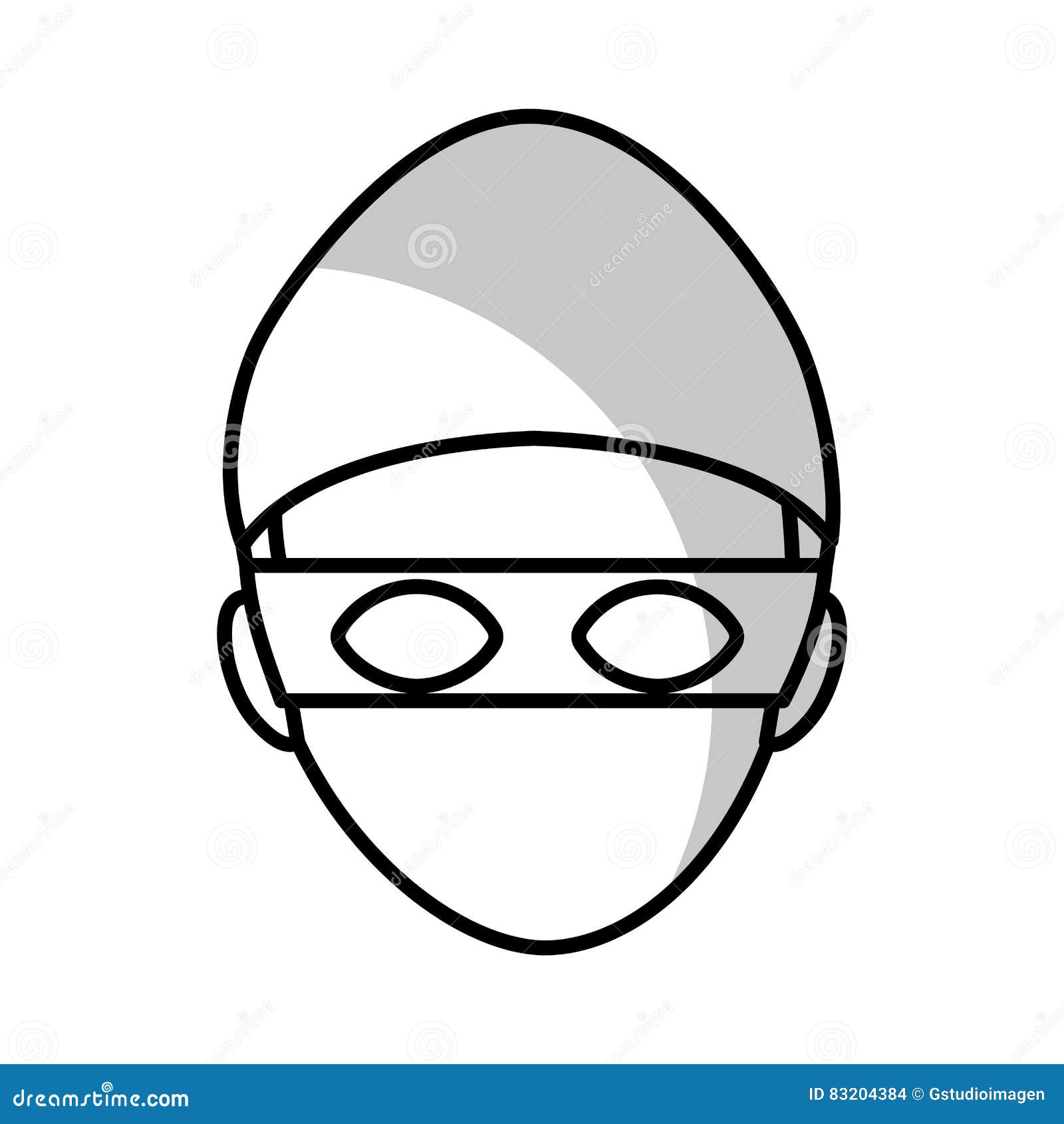 Hacker Avatar Character Isolated Icon Stock Illustration - Illustration ...