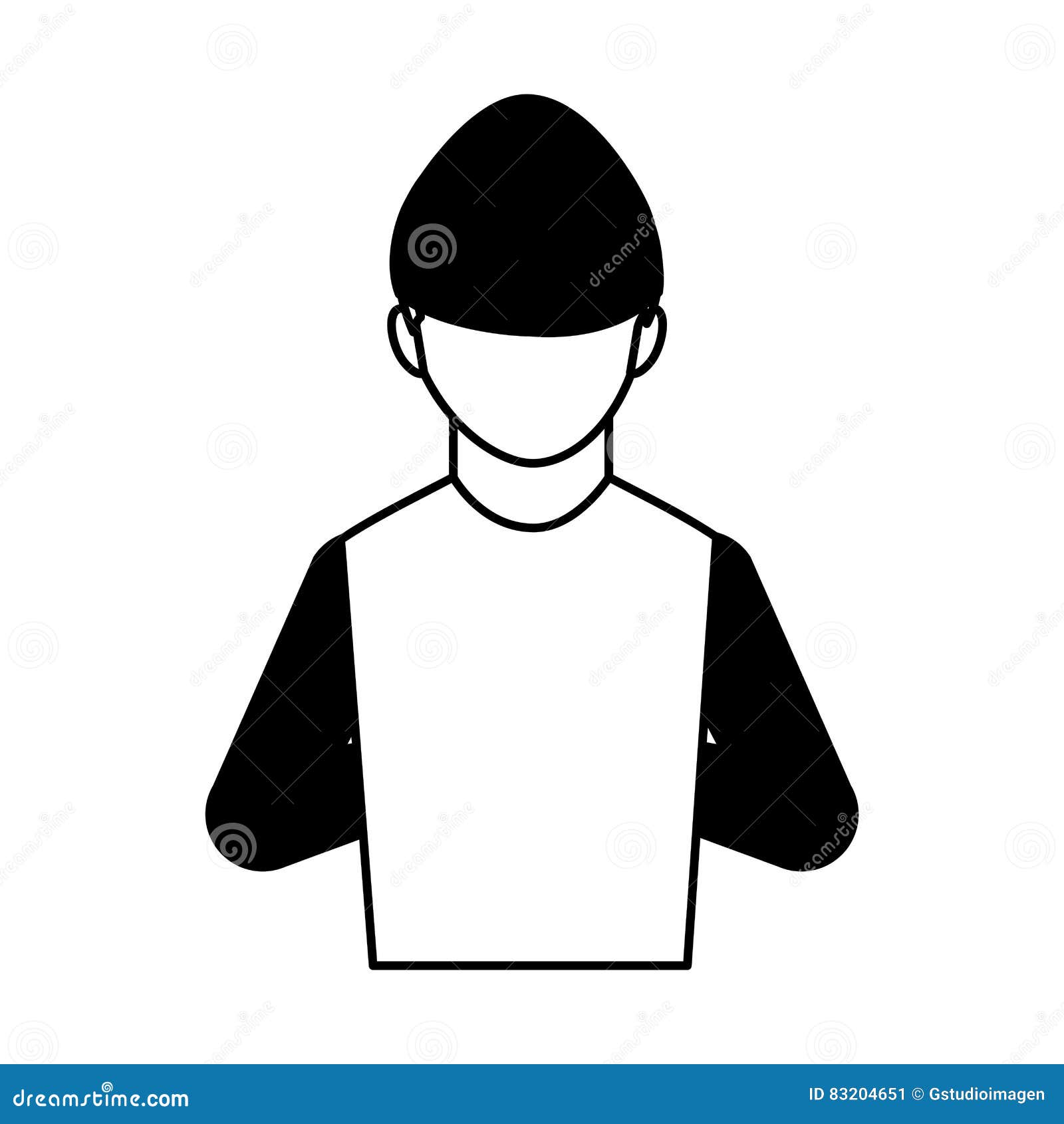 Hacker Avatar Character Isolated Icon Stock Illustration - Illustration ...