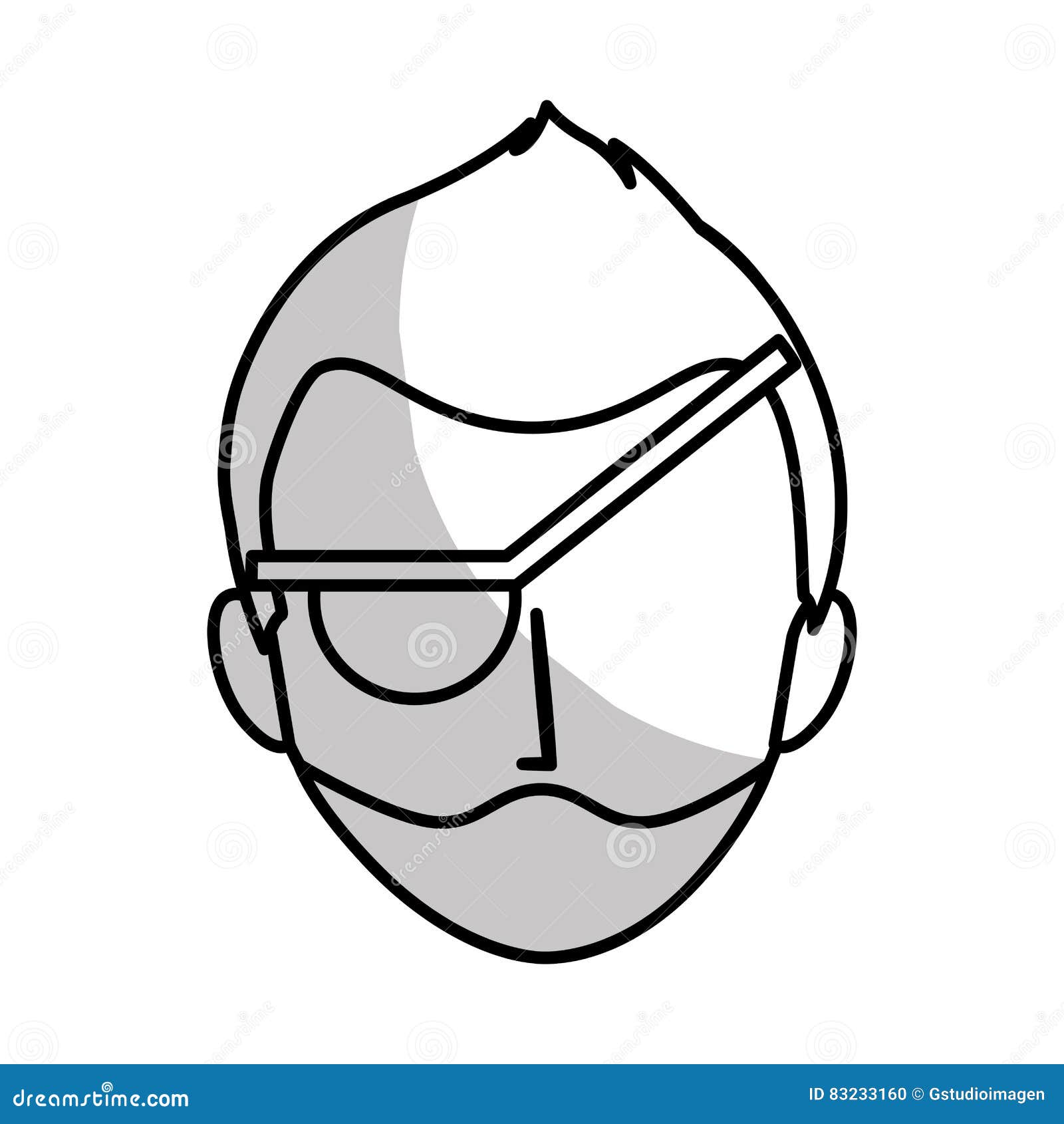Hacker Avatar Character Isolated Icon Stock Illustration - Illustration ...
