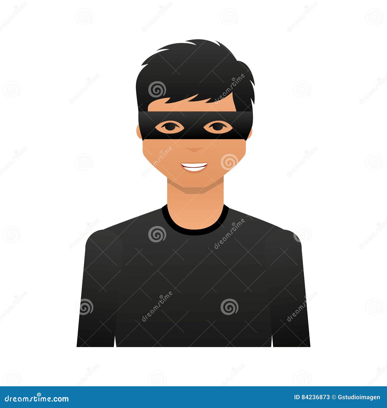 Hacker Avatar Character Isolated Icon Stock Illustration - Illustration ...