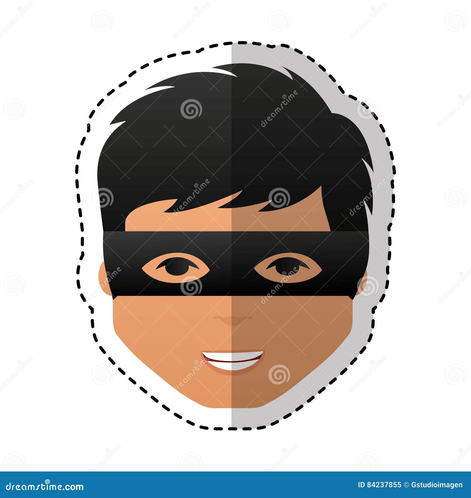 Hacker Avatar Character Isolated Icon Stock Illustration - Illustration ...