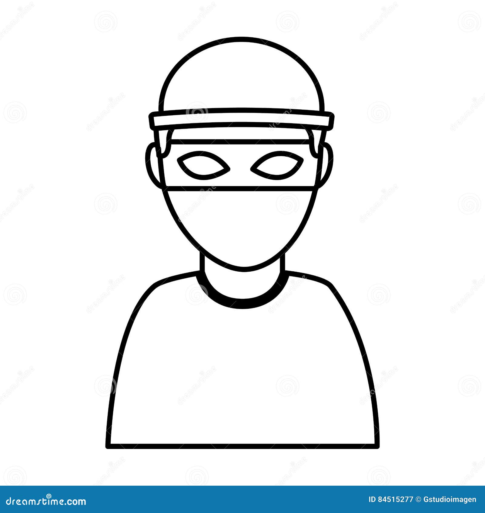 Hacker Avatar Character Isolated Icon Stock Illustration - Illustration ...