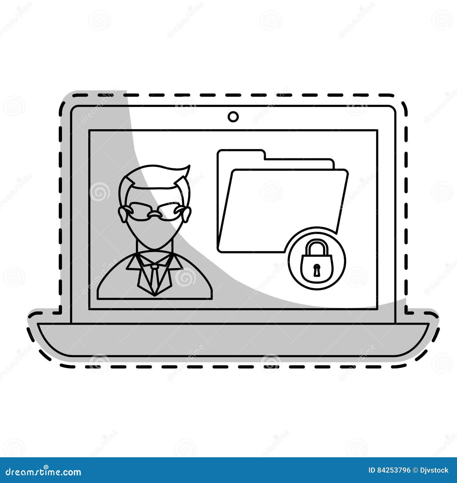 Hacker avatar character stock illustration. Illustration of danger ...