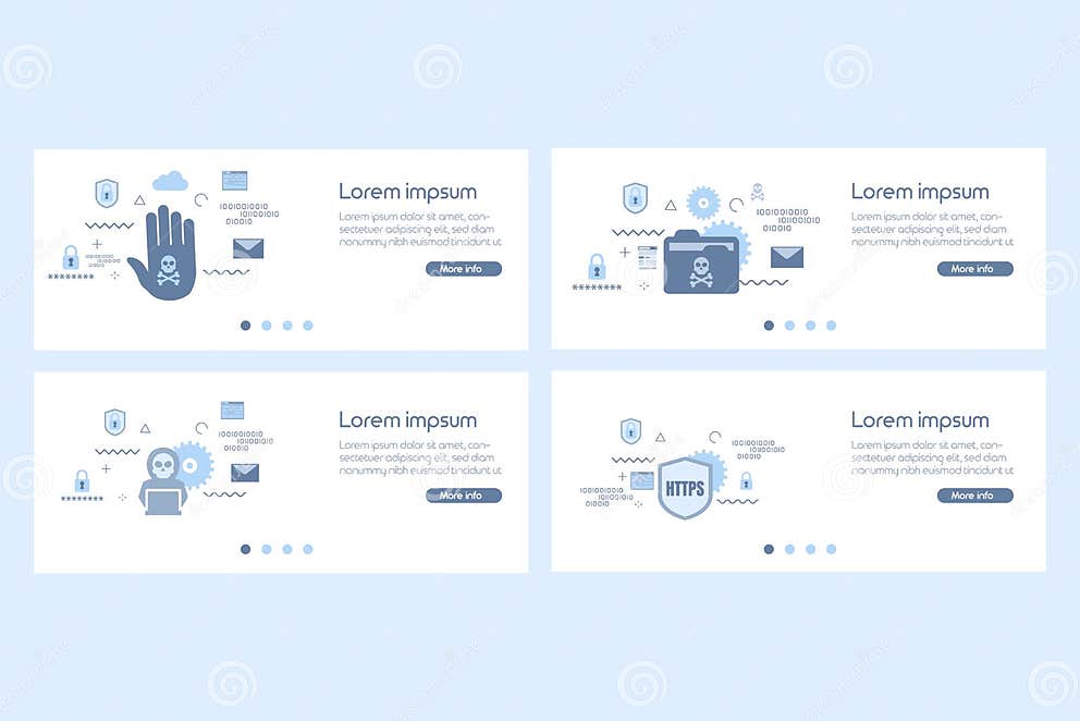 Hacker Banner Concept. Vector Illustration Stock Vector - Illustration ...