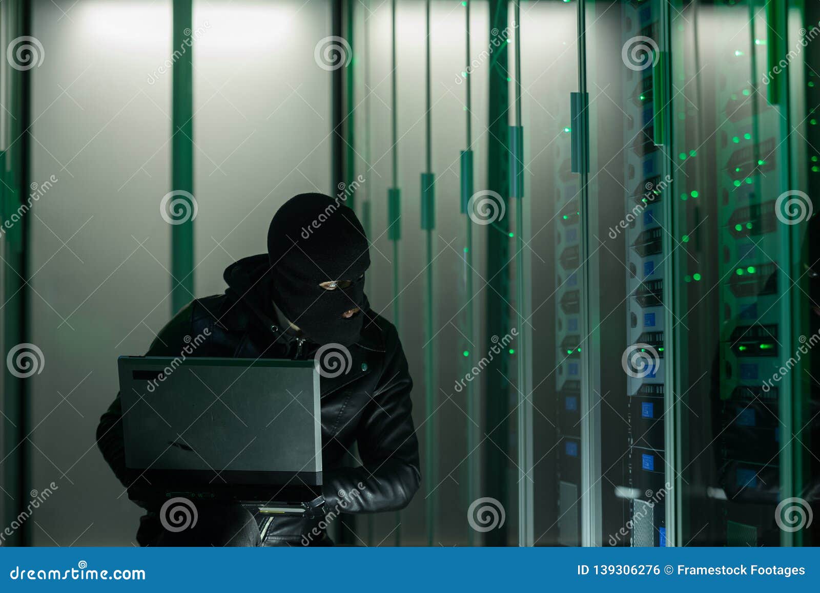 Anonymous Hacker Breaking into Server System Stock Photo - Image of ...
