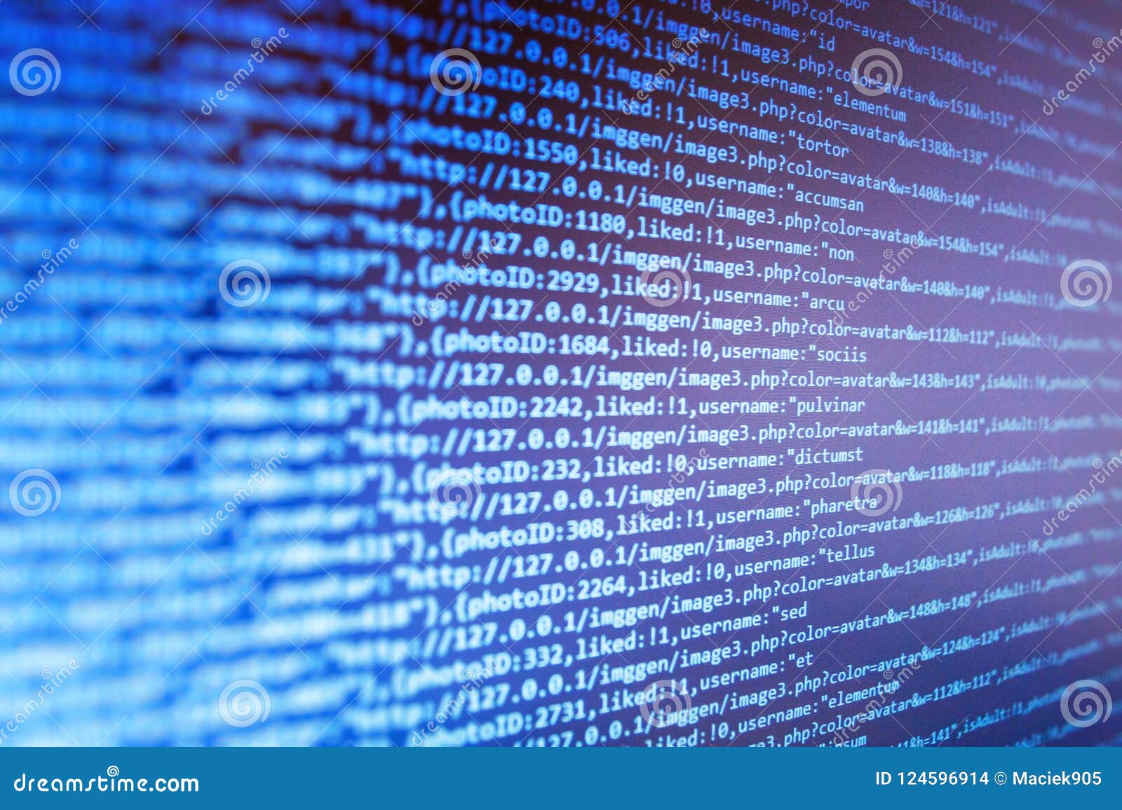 Hacker Breaching Net Security. Source Code Stock Photo - Image of jquery, hacker: 124596914