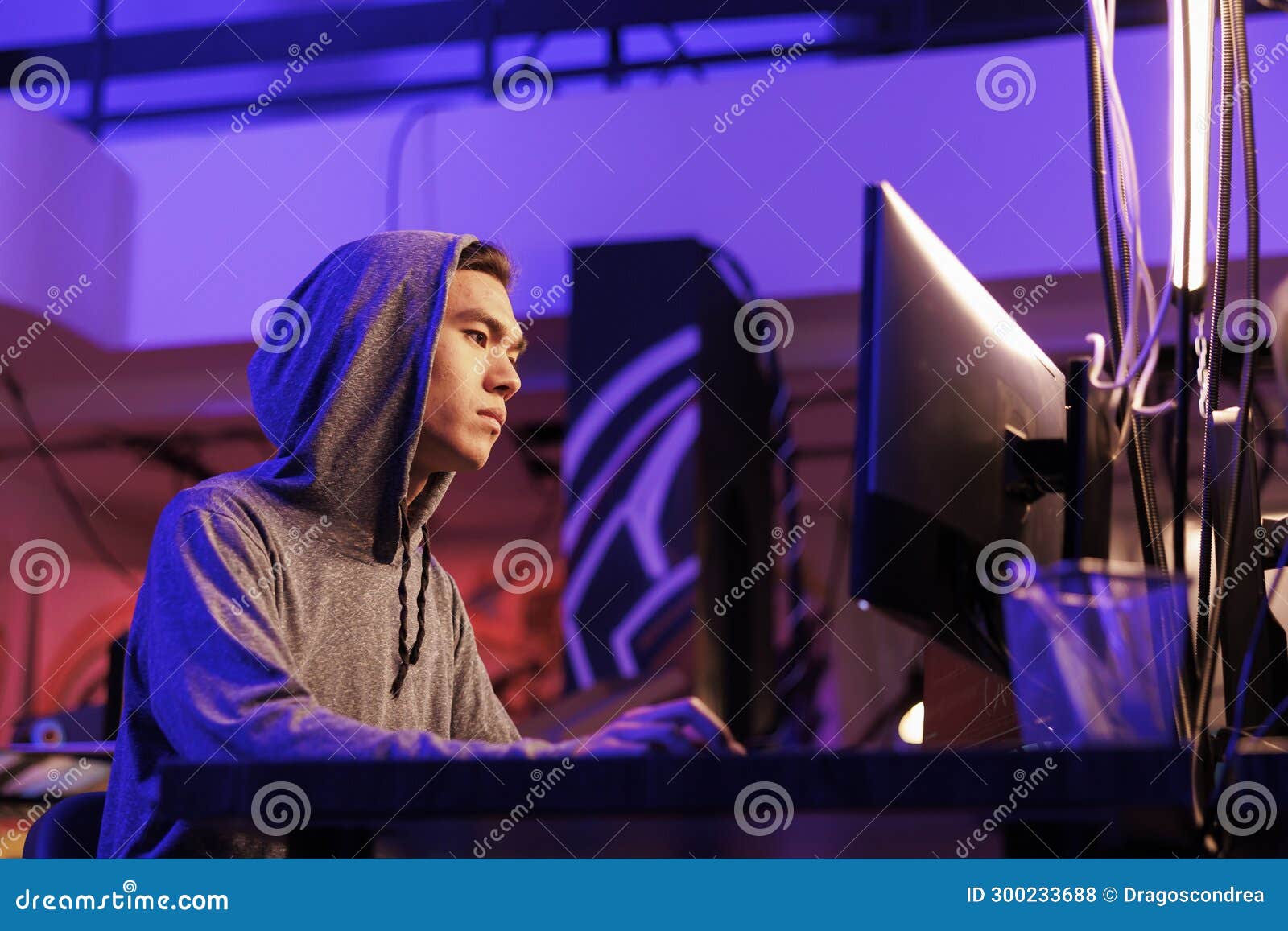 Hacker Breaking Law, Doing Data Mining Stock Photo - Image of breaking ...
