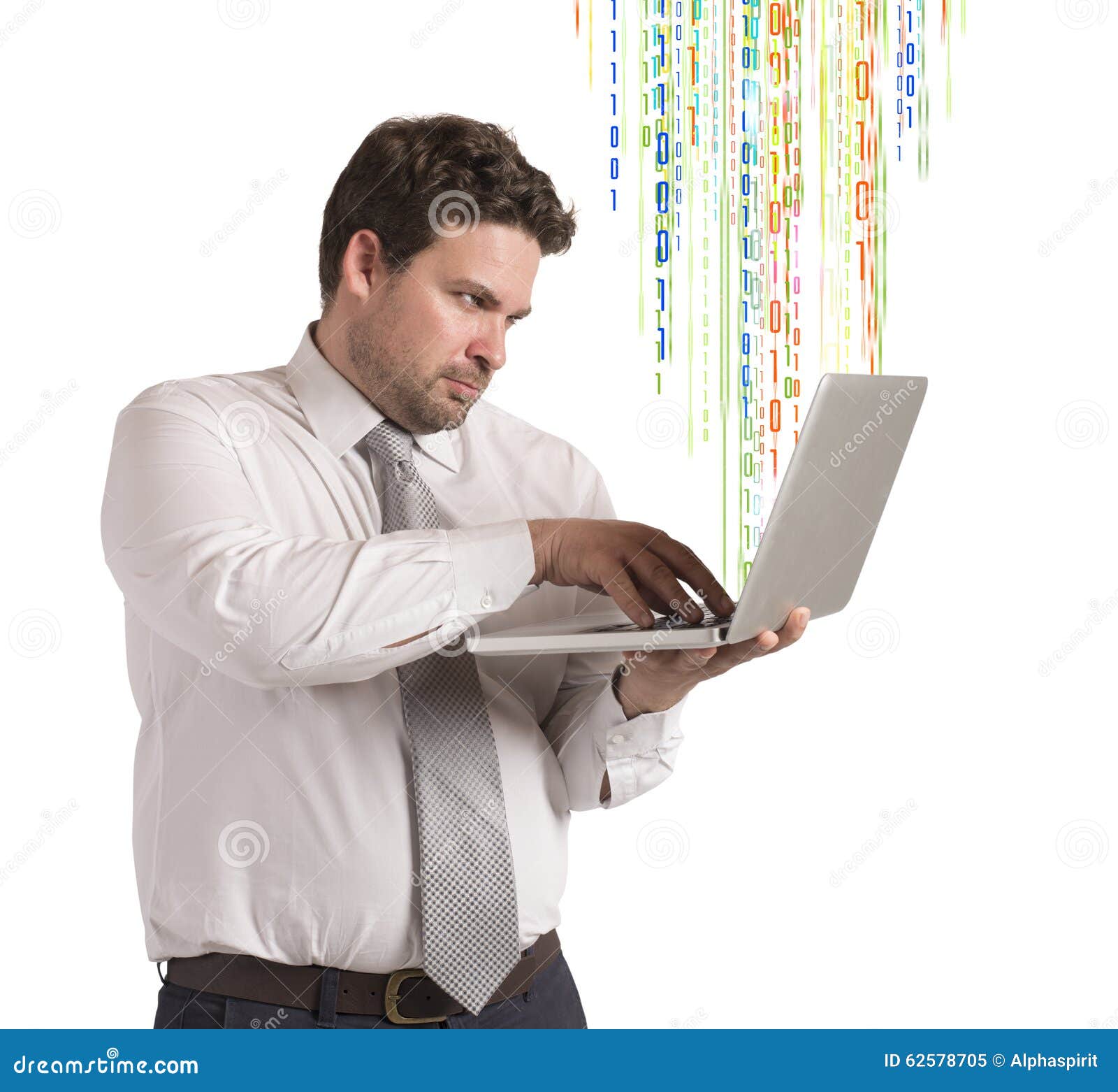 Hacker businessman stock image. Image of screen, businessman - 62578705
