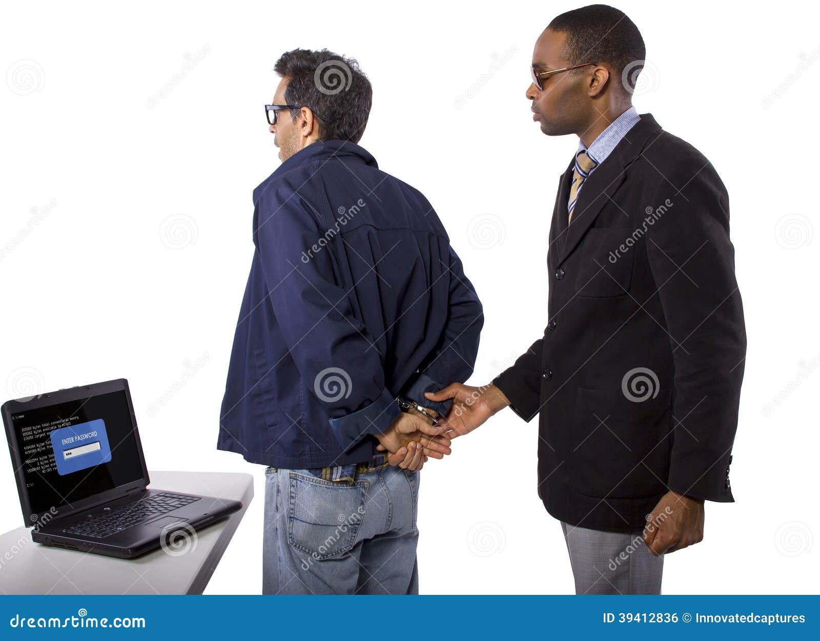Hacker Busted stock photo. Image of cyber, secret, secure - 39412836