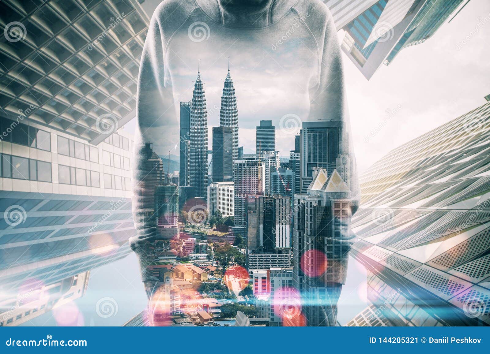 Hacker in city stock image. Image of daylight, circles - 144205321