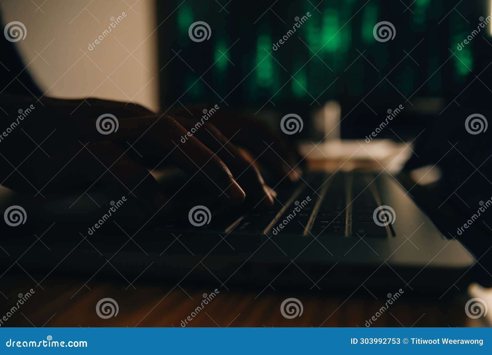 Hacker Code In Laptop Cyber Security Privacy Or Hack Threat Stock Image Image Of Fraud Hack