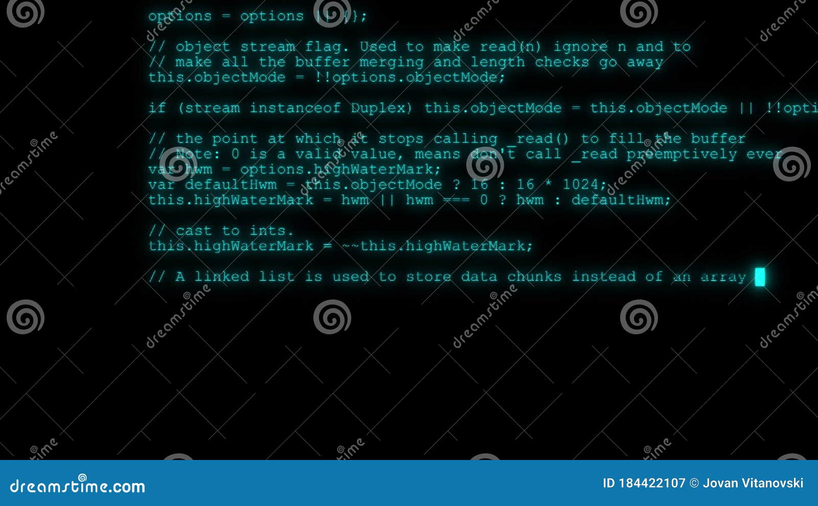 Hacker code running stock video. Video of information - 184422107