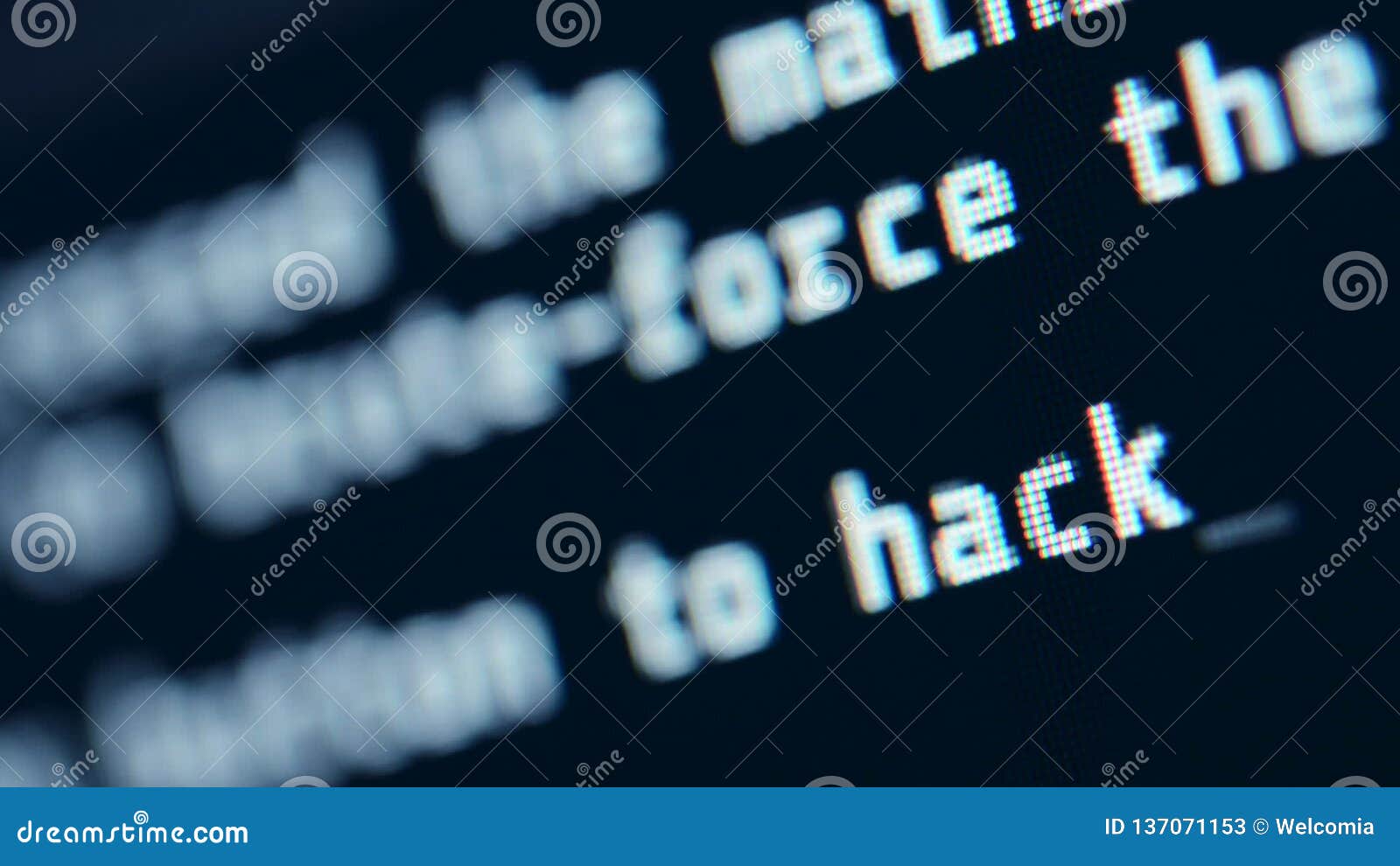 Hacker Screen Closeup. Hacking Language Concept Stock Video - Video of ...