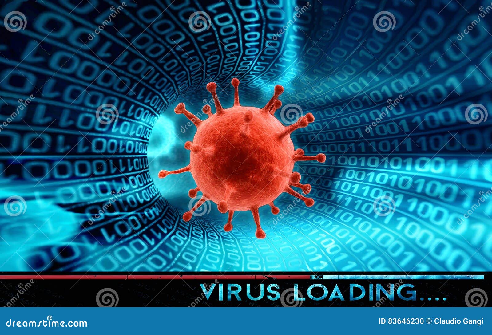 Hacker and Computer Virus - Concept Stock Illustration - Illustration ...