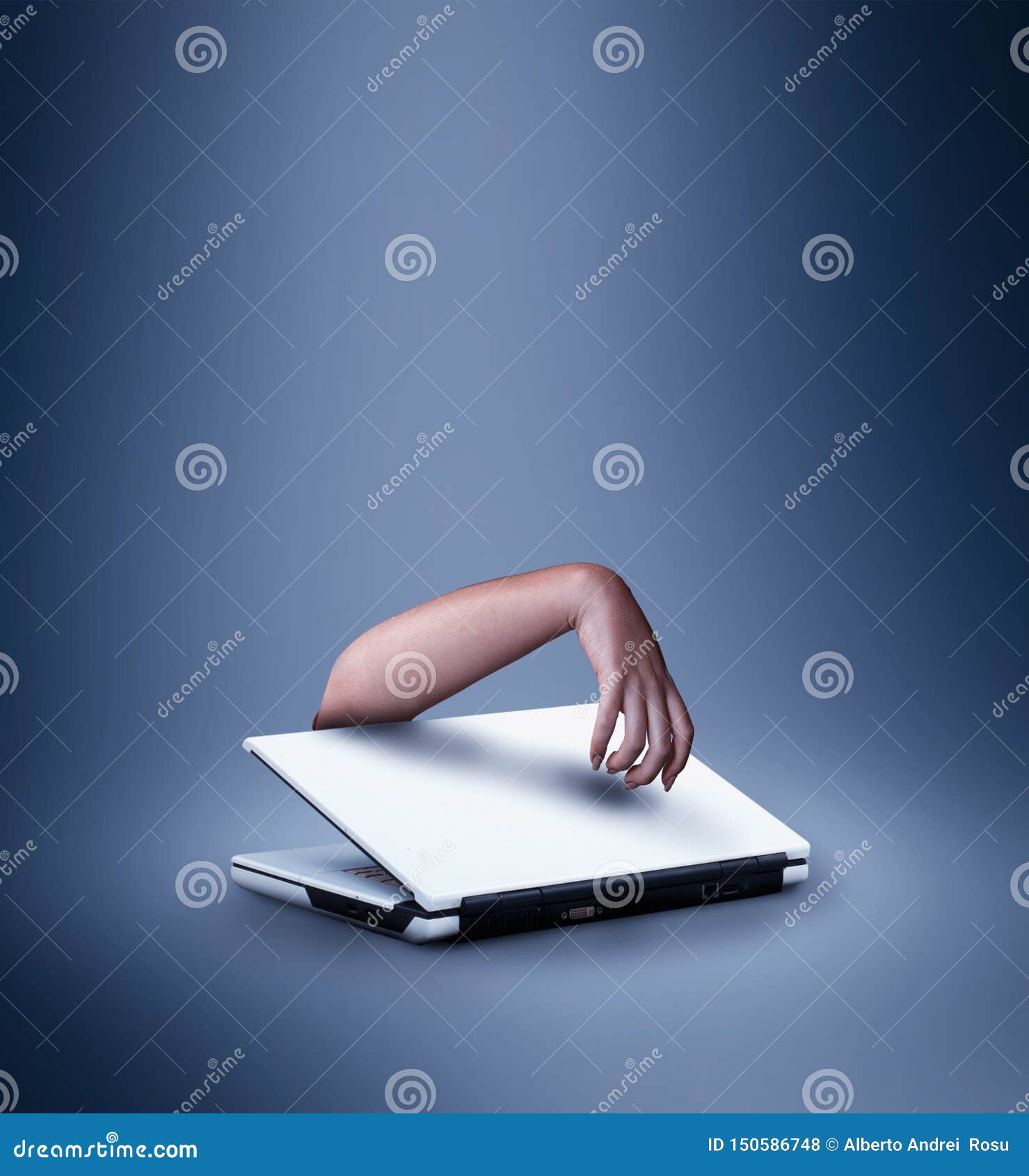 Hacker Concept Out of a Laptop Stock Photo - Image of privacy, binary ...
