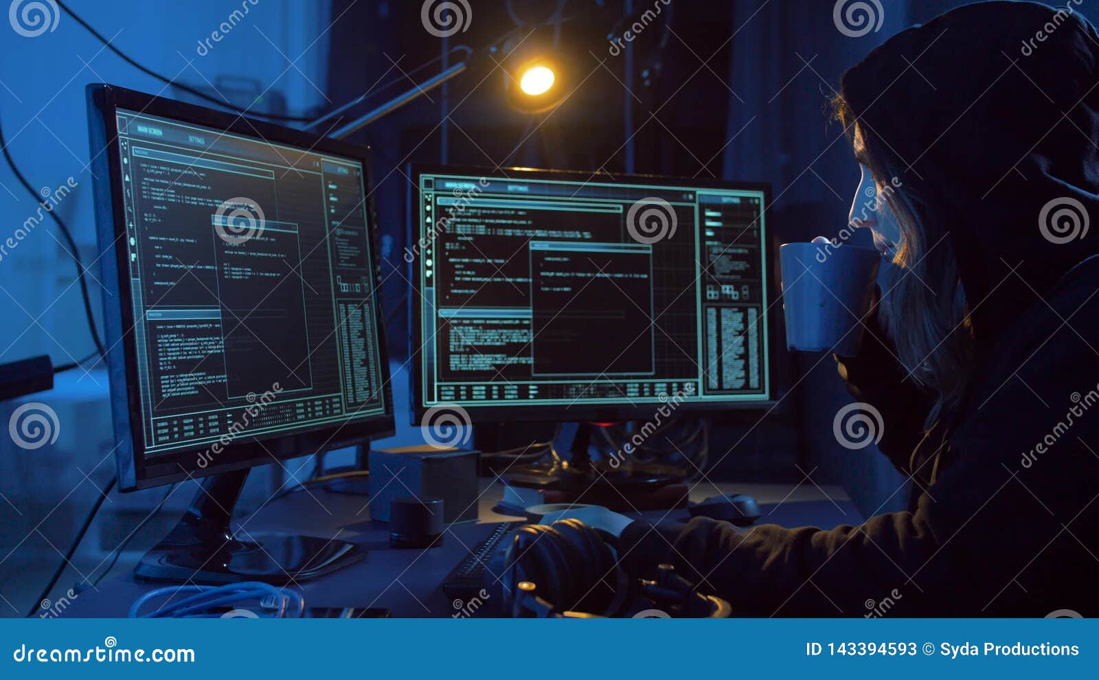 Hacker Creating Computer Virus for Cyber Attack Stock Video - Video of ...