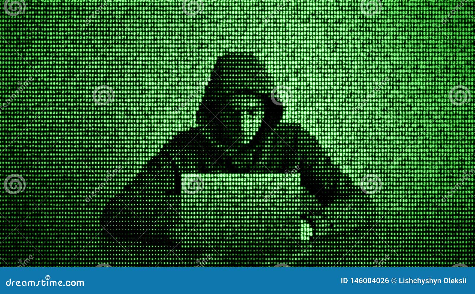 Hacker In Data Security Concept Hacker Using Laptop Hacking The