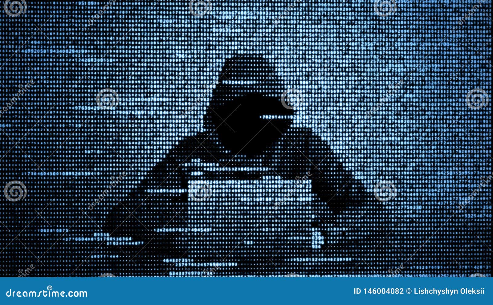 Hacker In Data Security Concept Hacker Using Laptop Hacking The