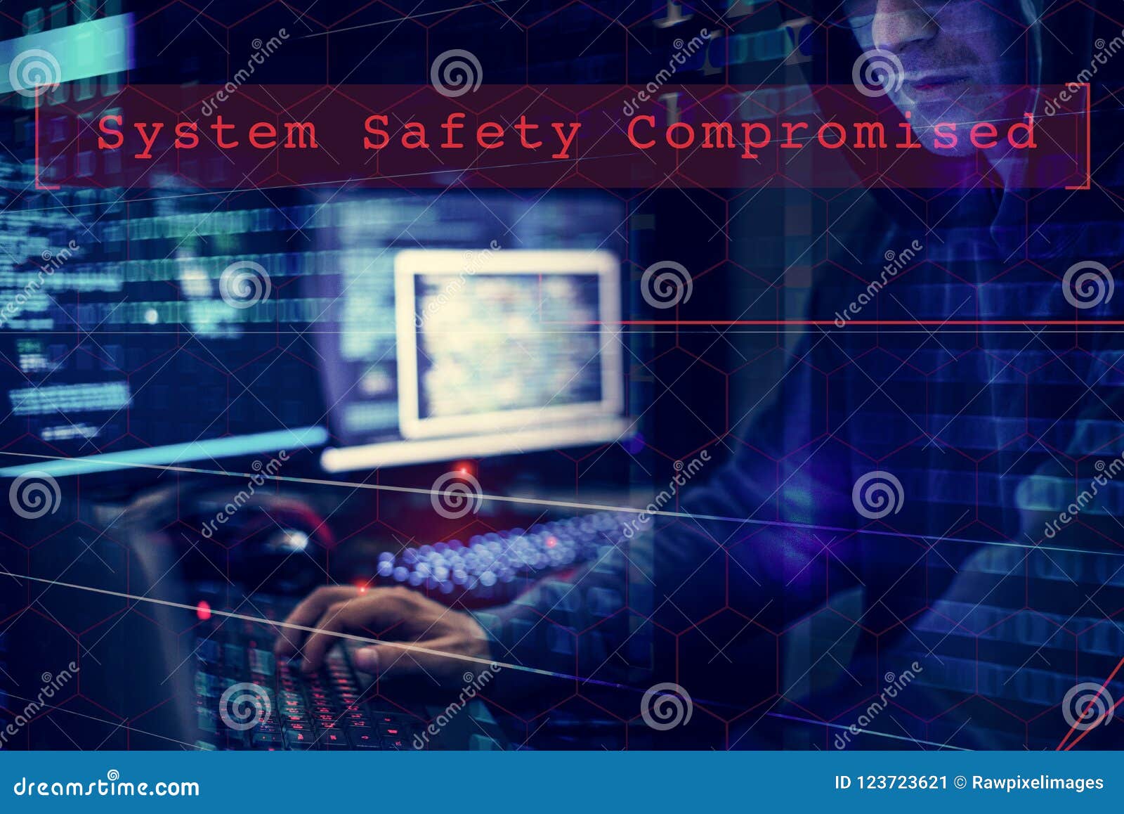 Hacker Data System Hacking Criminal Cyberspace Stock Image - Image of ...