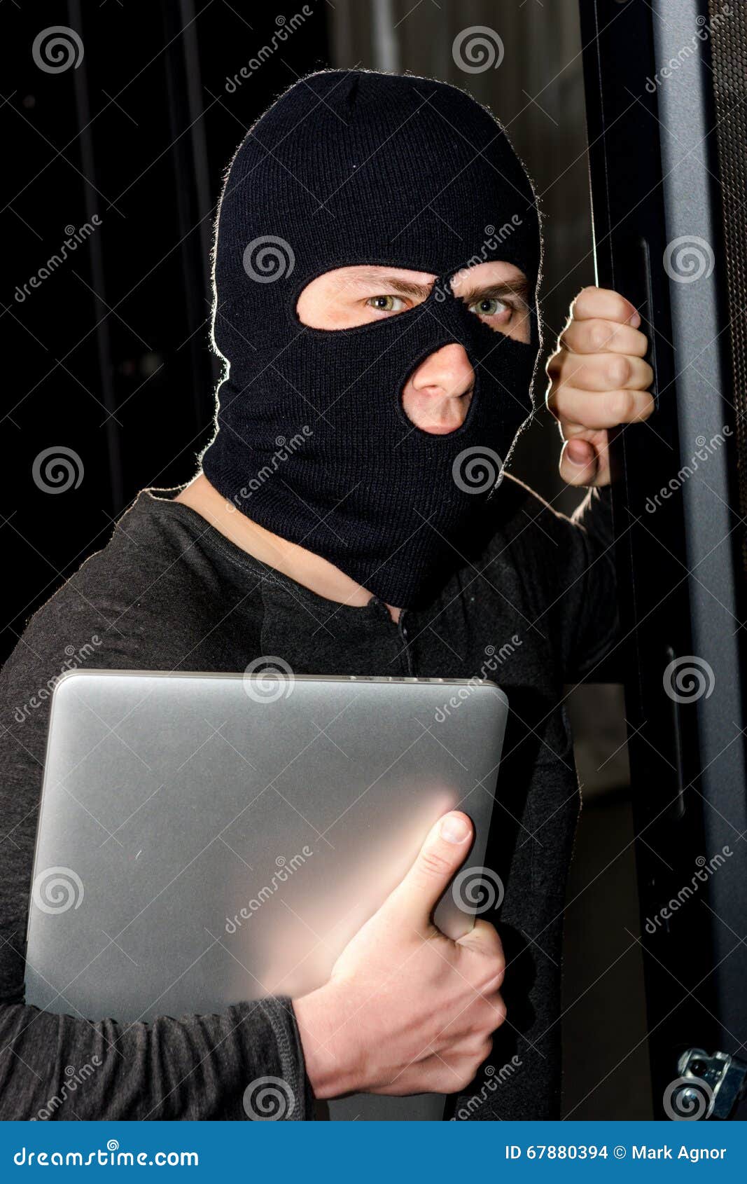 Hacker in a datacenter stock photo. Image of internet - 67880394