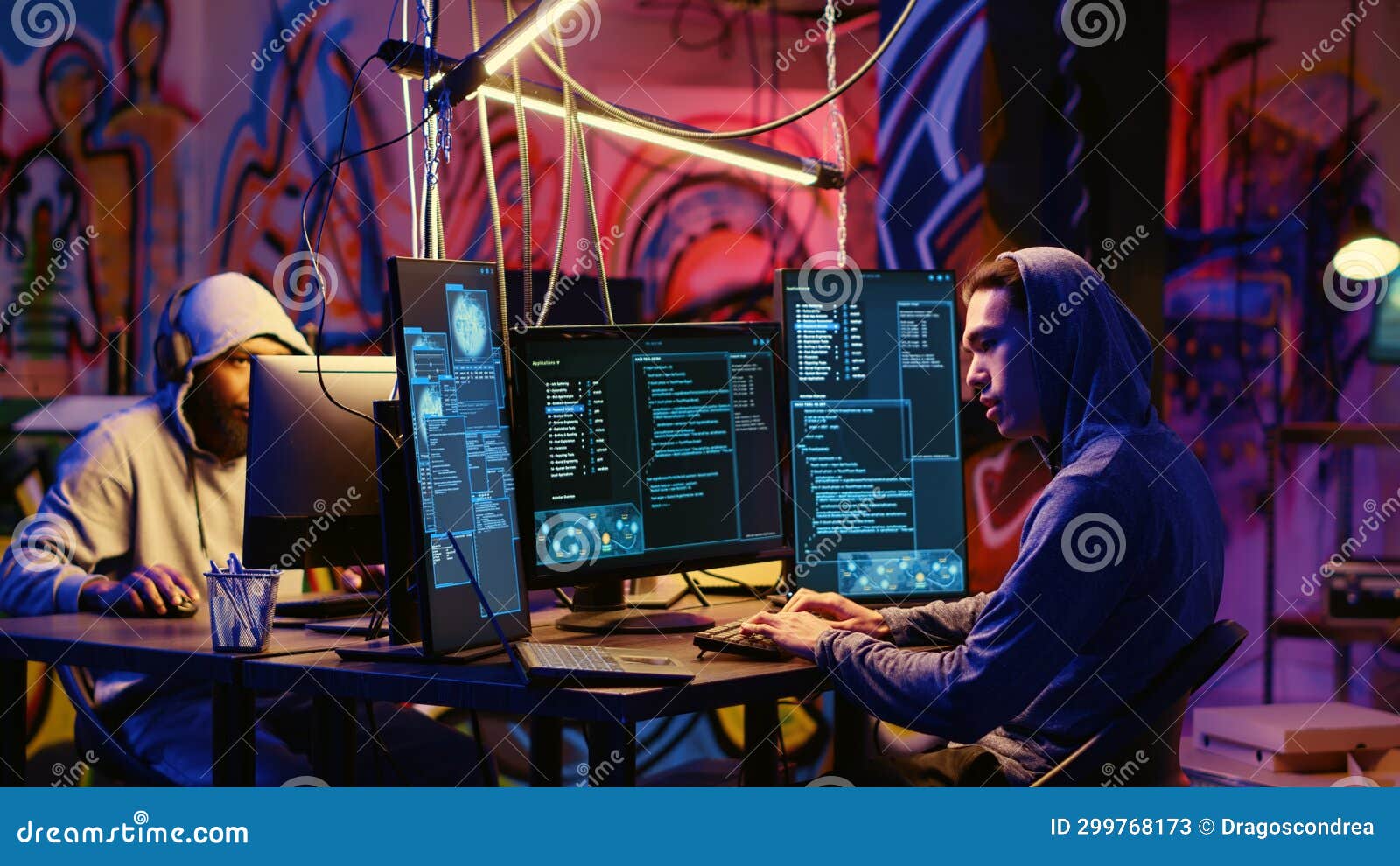 Hacker Does Financial Theft from Bunker Stock Image - Image of stealing ...
