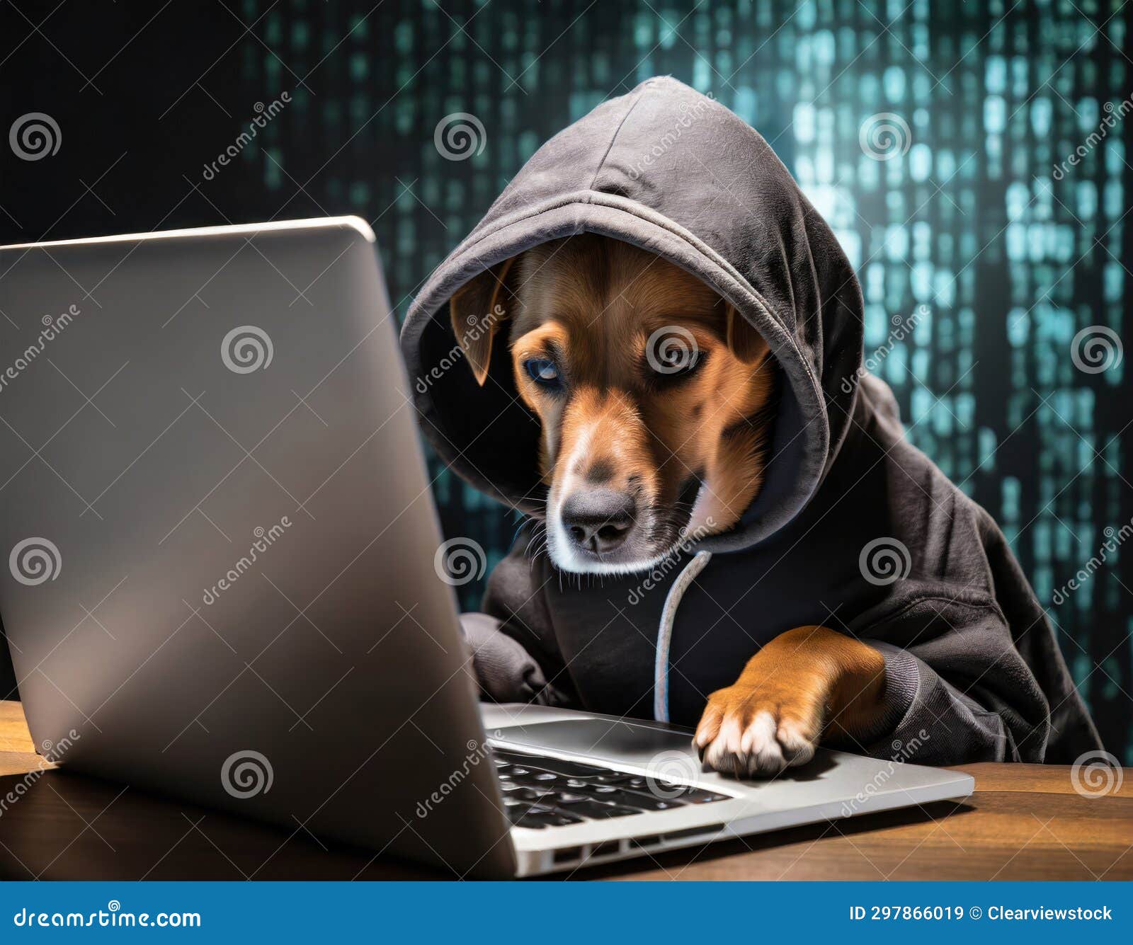 Hacker Dog in a Hoodie Will Try To Break through Your Computers ...