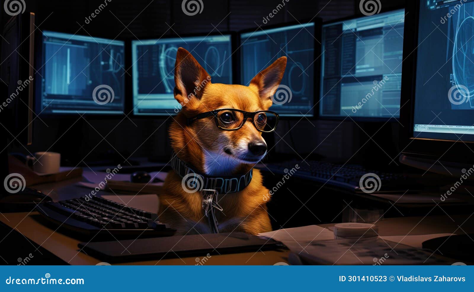A Hacker Dog with Three Monitors, Hacking Complex Software Systems ...