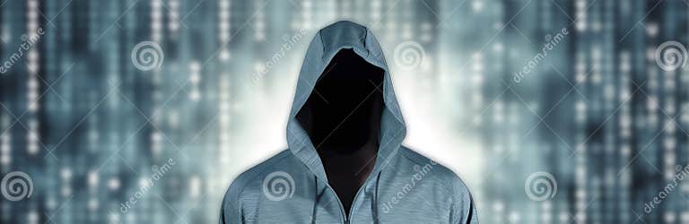 Hacker without Face. Concept of Dark Web, Hacking Cybersecurity. AI ...