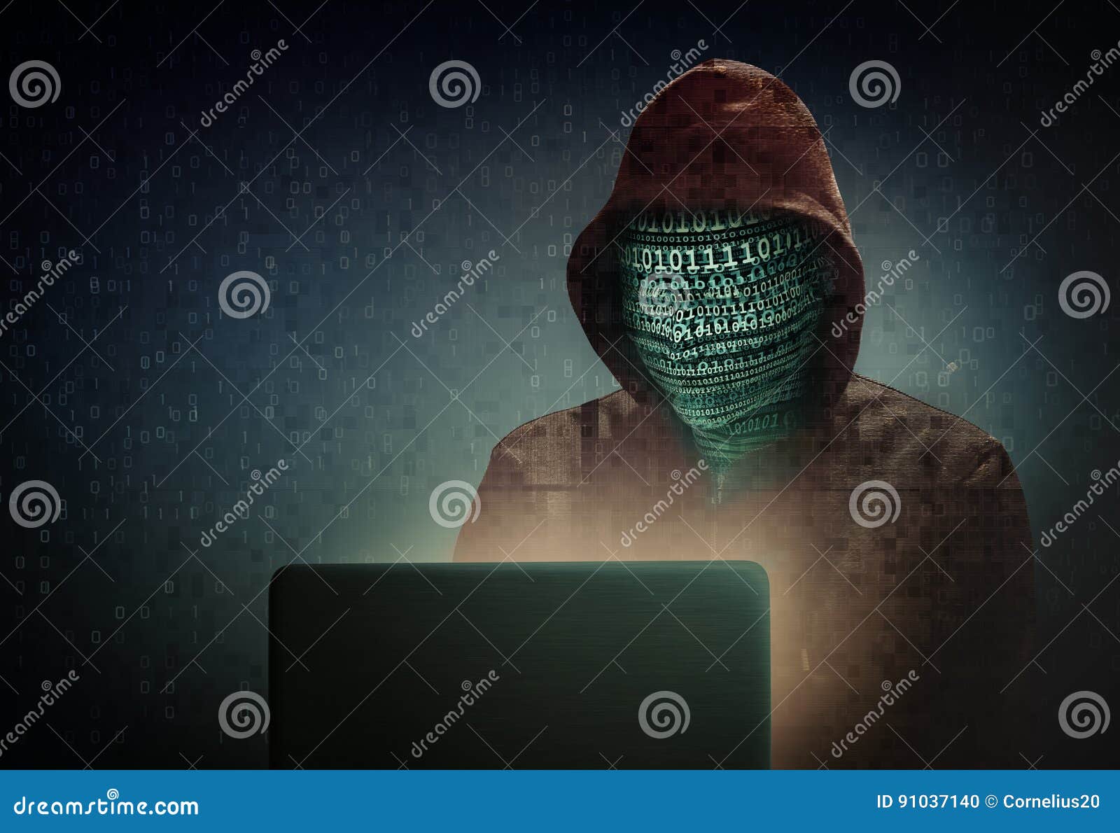 Hacker stock illustration. Illustration of network, dangerous - 91037140