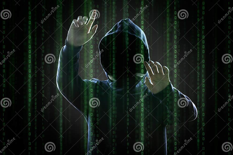 Hacker stock illustration. Illustration of cracker, hood - 47922378