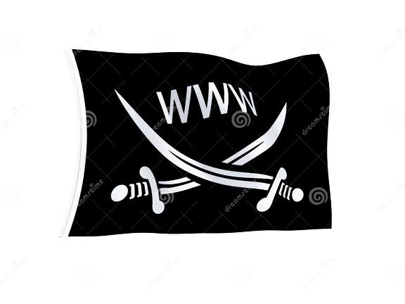 Hacker flag stock illustration. Illustration of danger - 682800