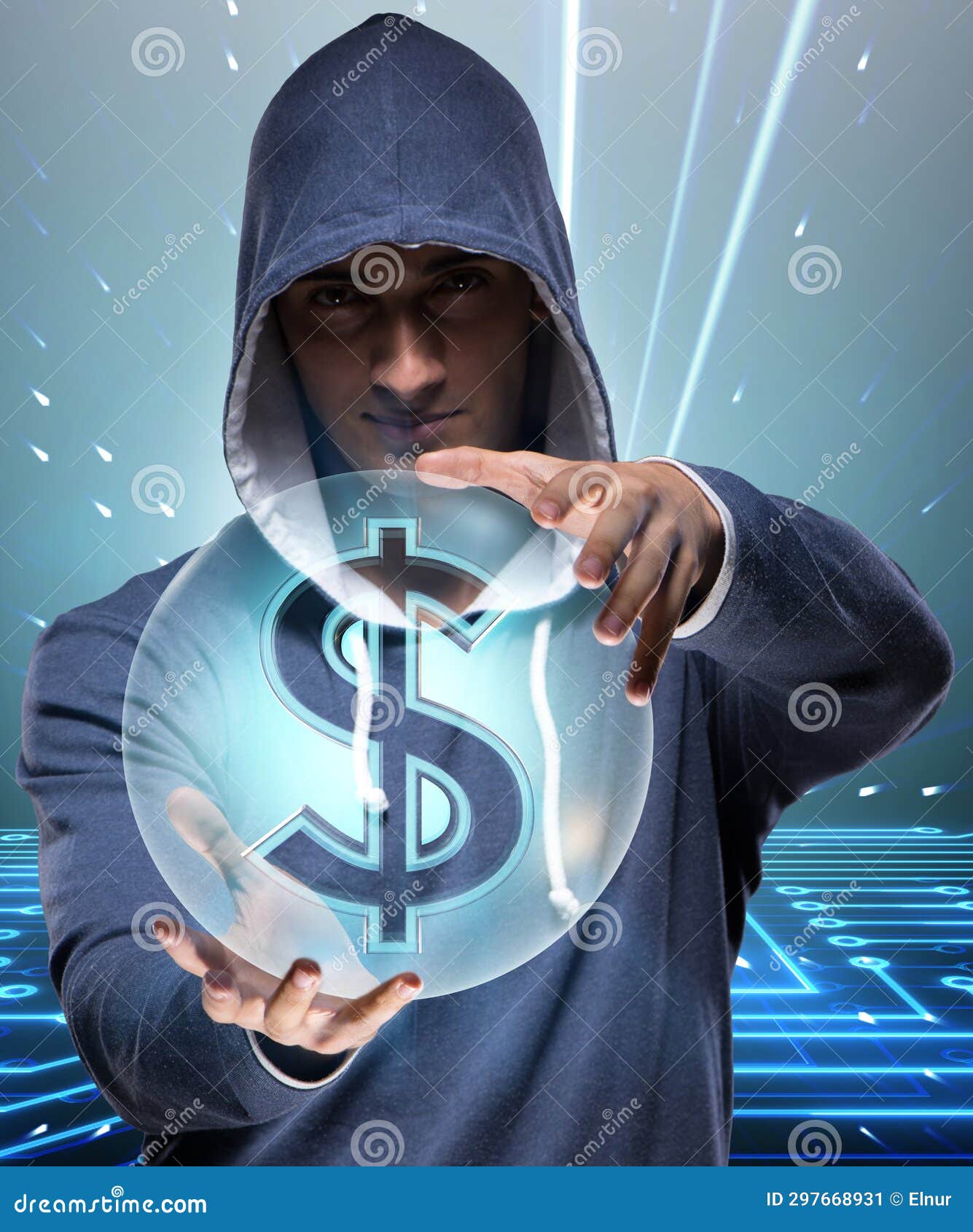 Hacker Hacking Banking Financial System Stock Illustration ...