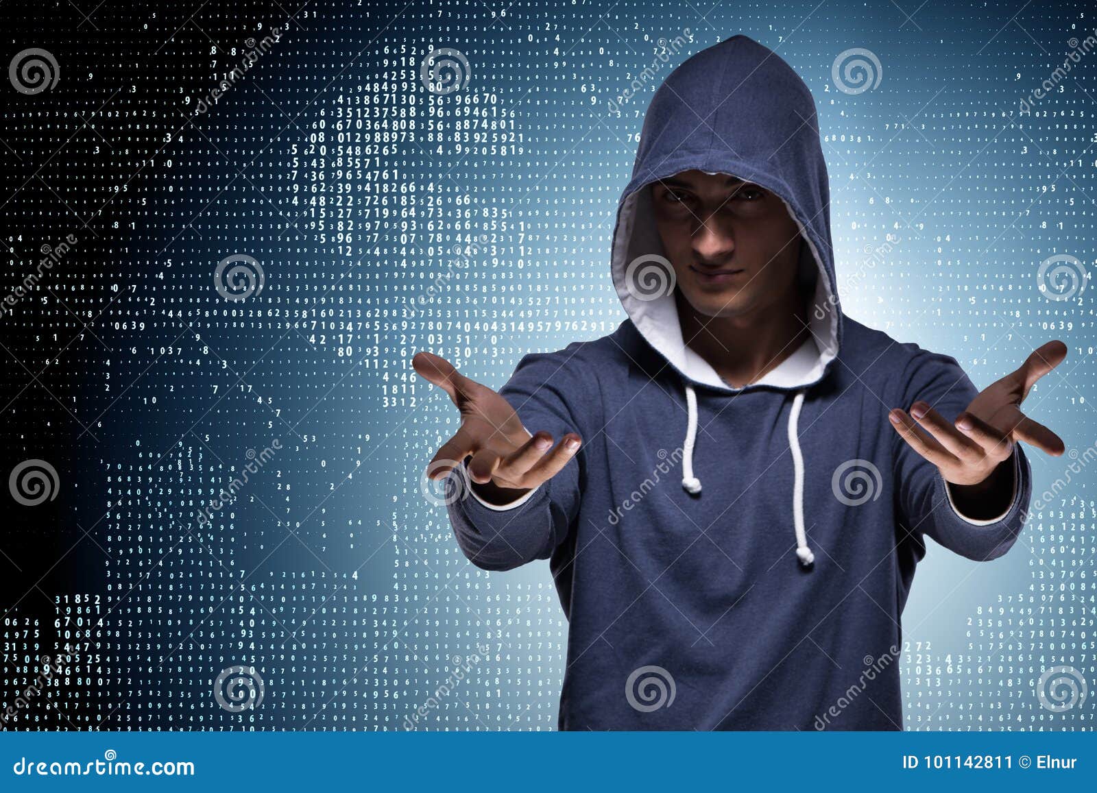The Hacker Hacking Banking Financial System Stock Image - Image of ...
