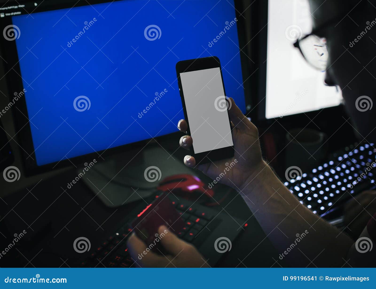 Hacker Hacking A Coding Cyberspace Information Stock Image Image Of 7913