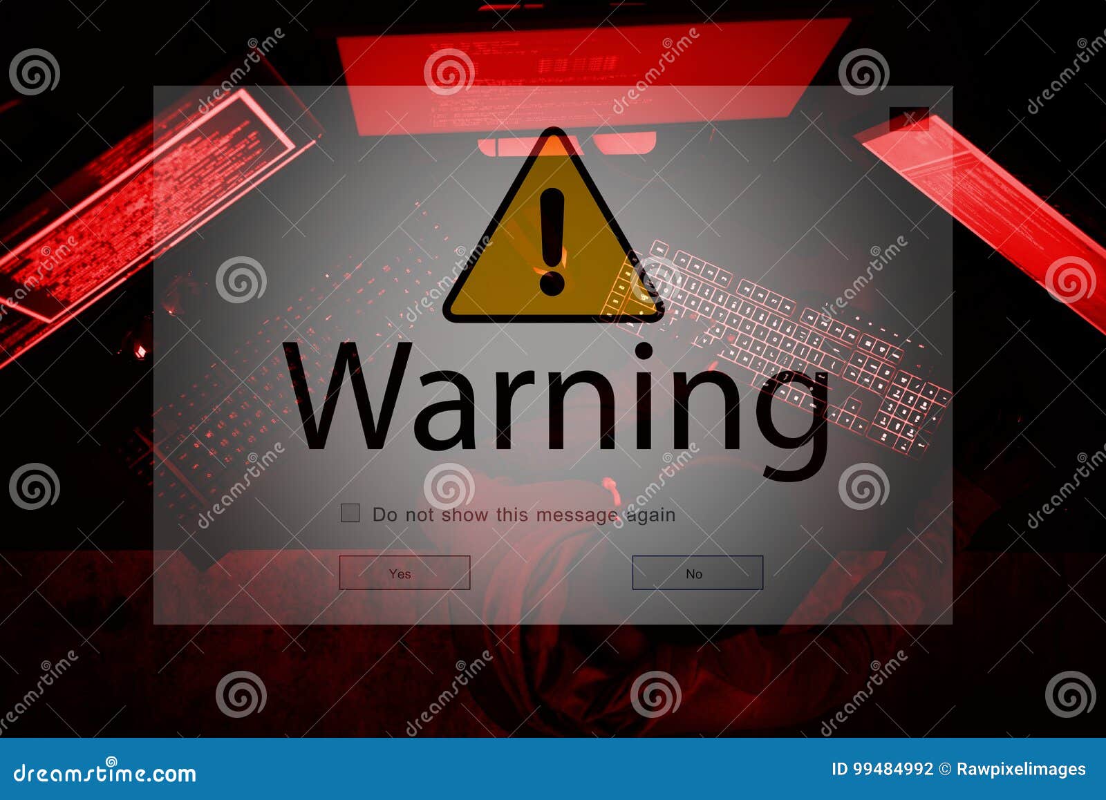 Hacker Hacking a Cyberspace Network Stock Illustration - Illustration ...