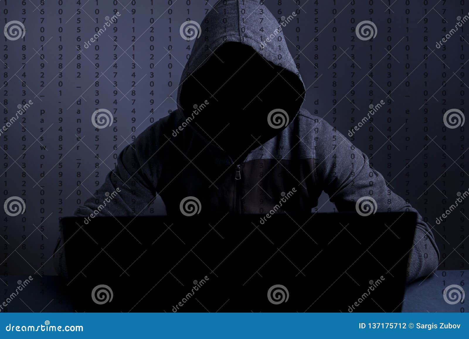 Hacker hacking pc stock photo. Image of crime, dark - 137175712