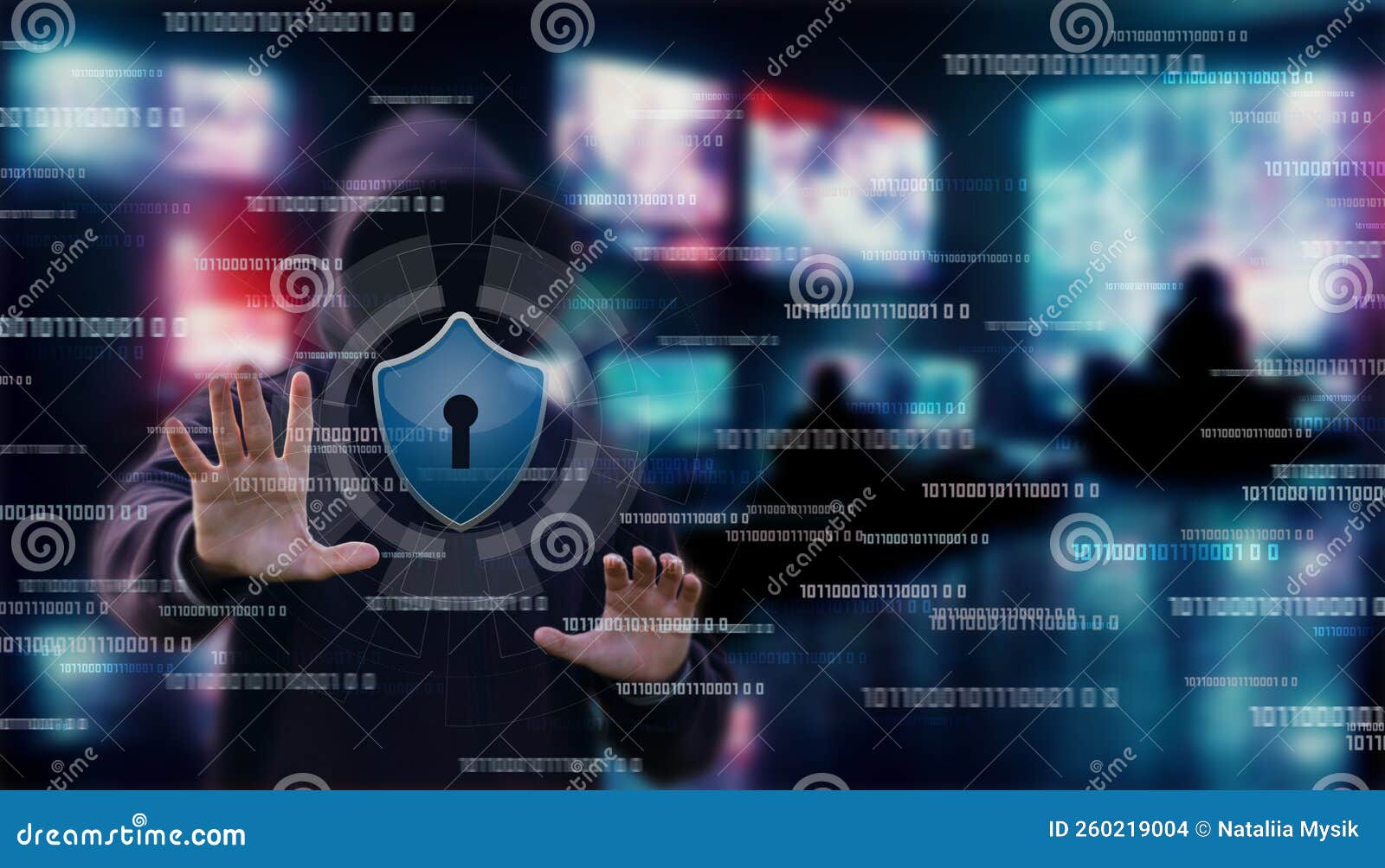 Hacker Hacks a Secure System Stock Photo - Image of holding, attack ...