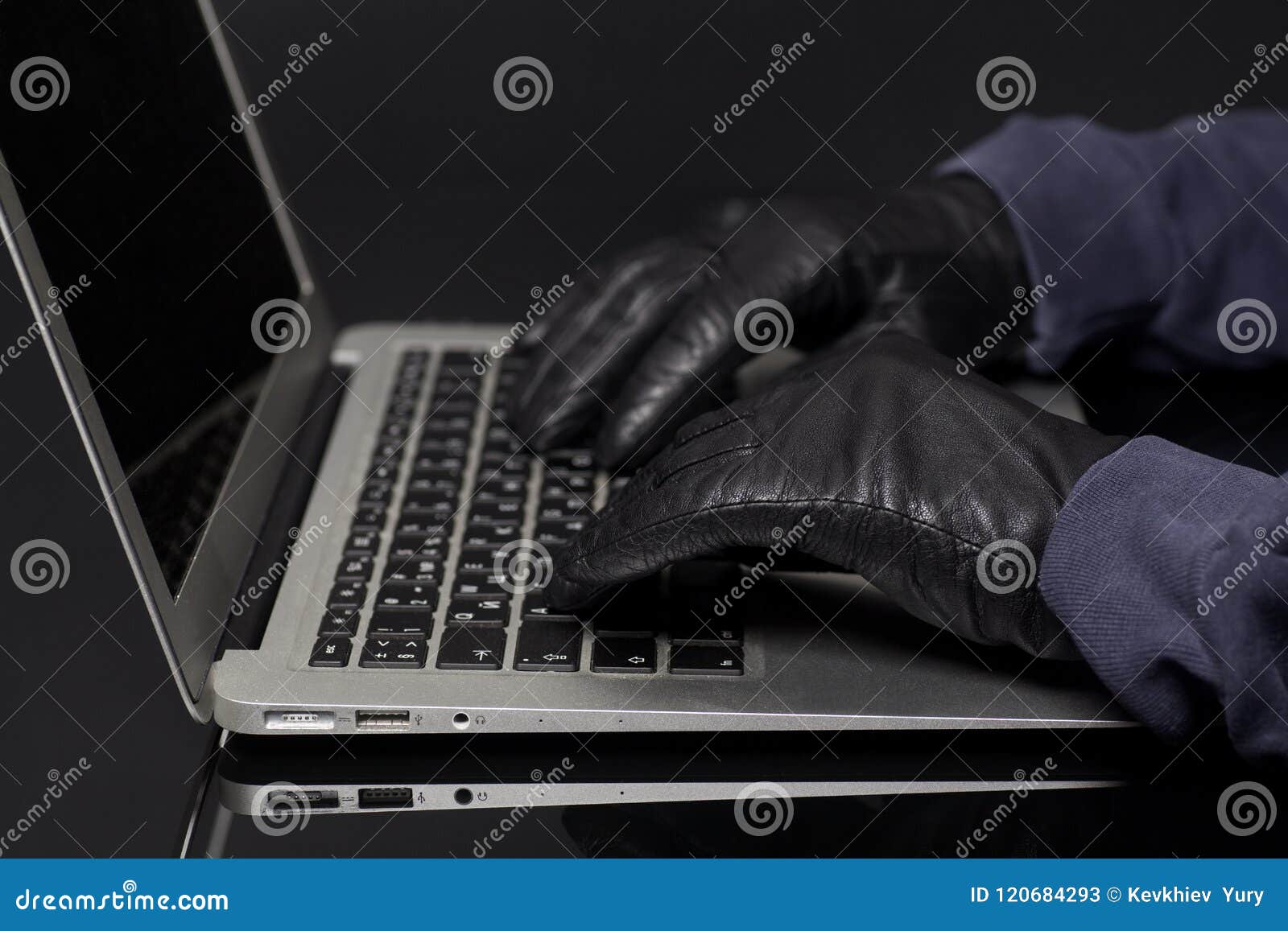 Hacker hand in glove stock image. Image of hacking, attack - 120684293