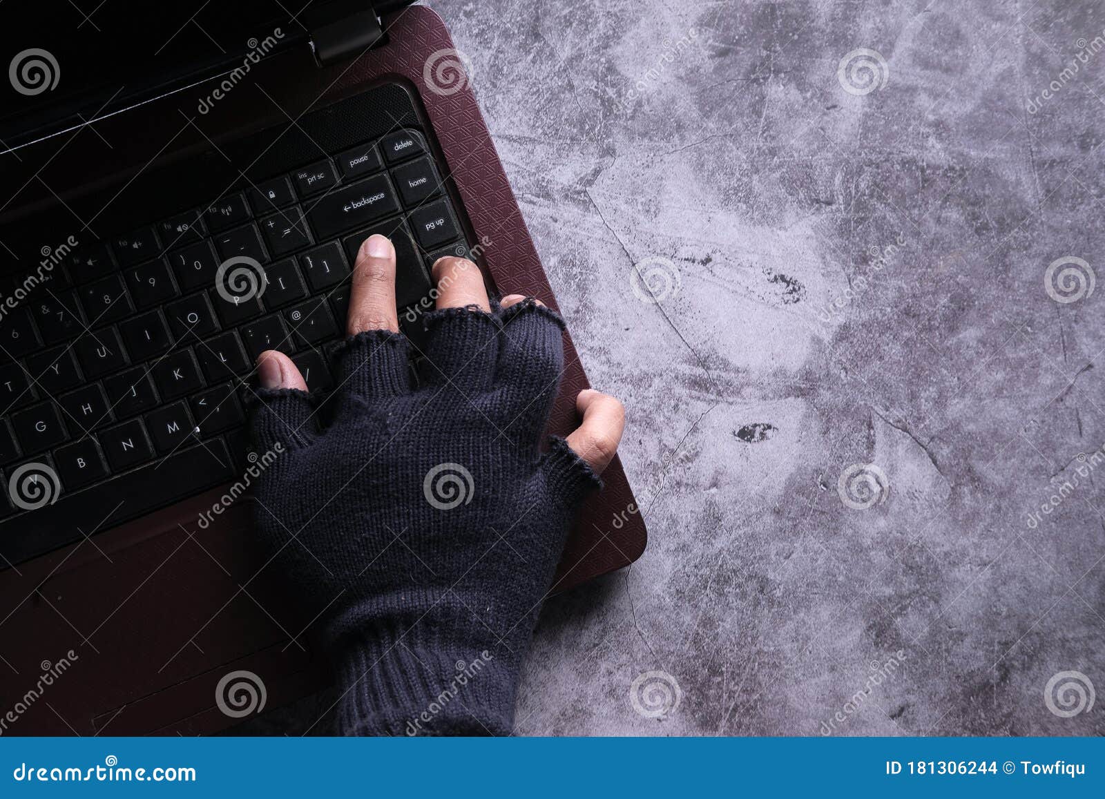 Hacker Hand Stealing Data from Laptop at Night Stock Photo - Image of ...