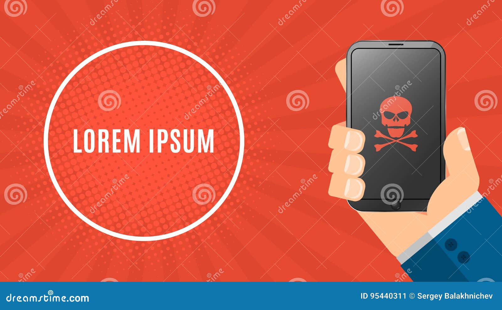 The Hacker is Holding a Hacked Gadget in His Hands. Electronic High ...