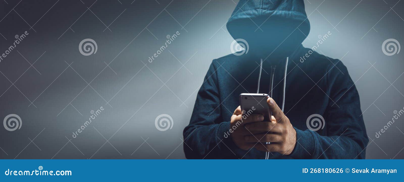 The Hacker Holding Smart Phone Stock Photo - Image of security ...