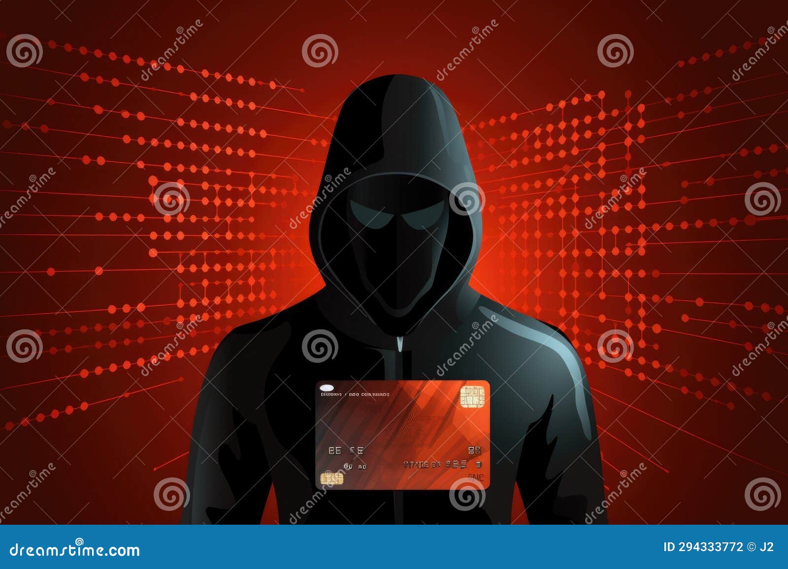 A Hacker in a Hood Looks into Camera. Scammers. Stock Photo - Image of ...